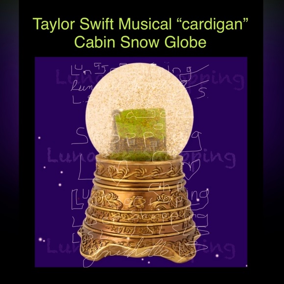 Taylor Swift | Other | Taylor Swift Folklore Cabin Musical Snow Globe ...